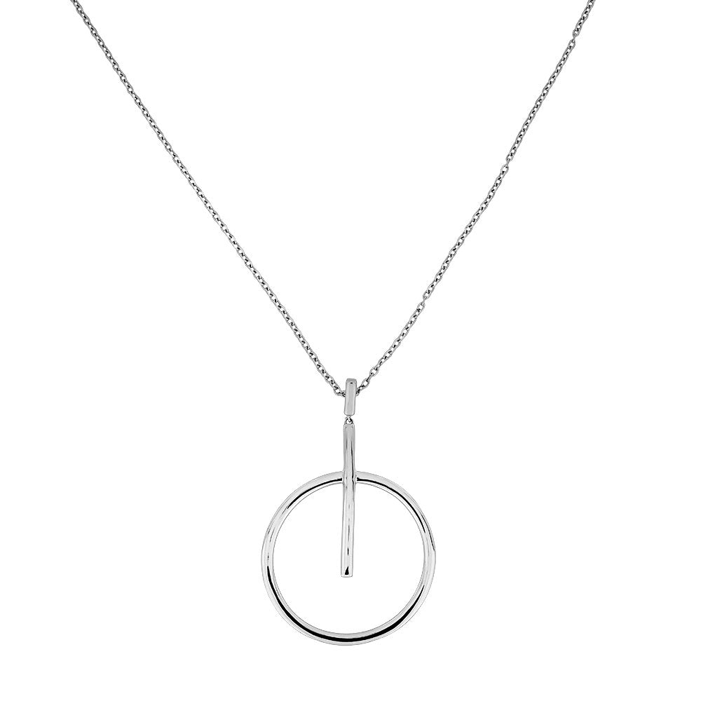 Metropolitan Circle & Line Necklace - Azendi